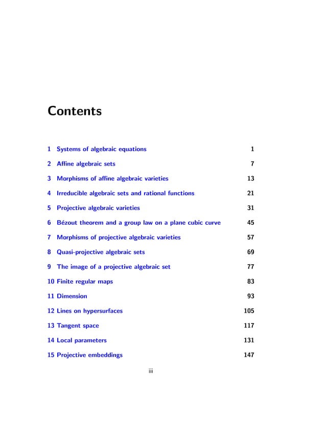 Basic Introduction to Algebraic Geometry | PDF