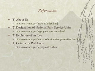 National Park System Property Designations | PPT
