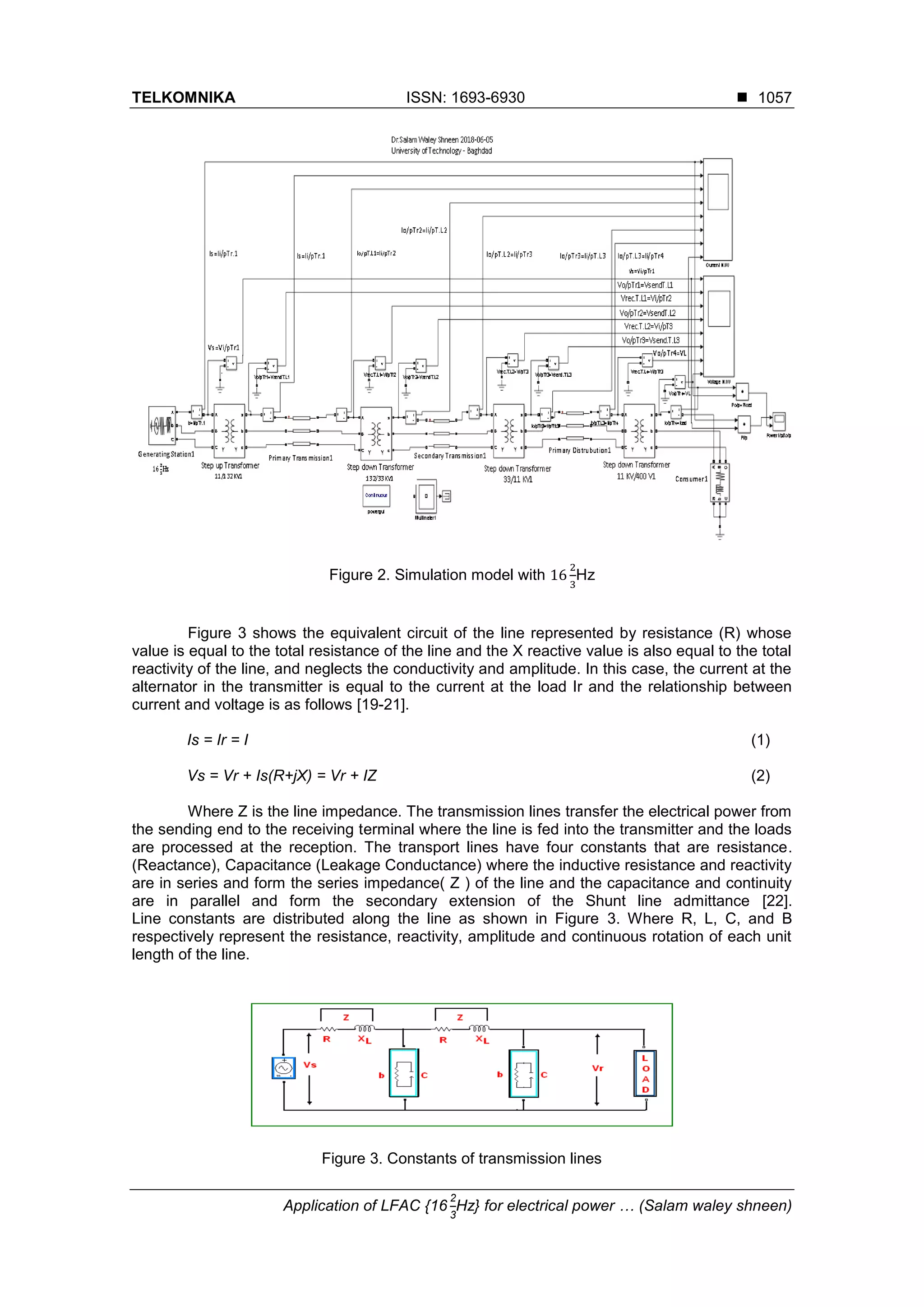 Application of LFAC { Hz} for electrical power transmission system: a ...