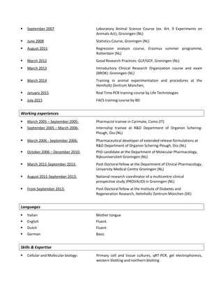 Roscioni_CV_2015 | PDF