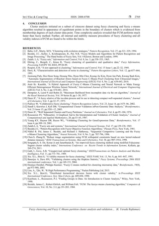 Fuzzy clustering and fuzzy c-means partition cluster analysis and validation studies on a subset ...