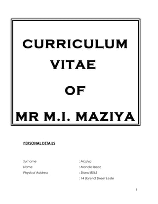 CV MAZIYA 2014 | DOC