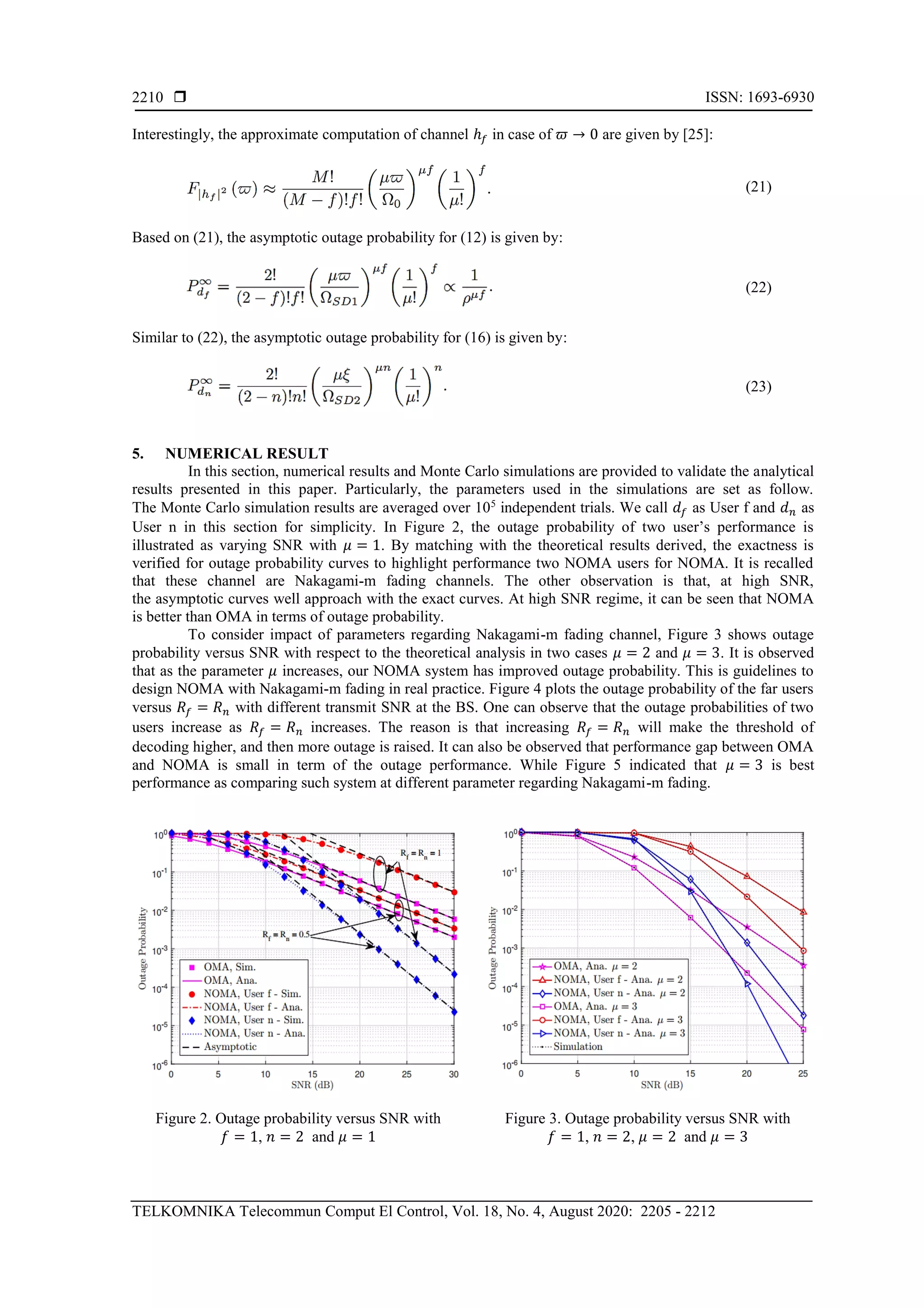 Study on transmission over Nakagami-m fading channel for multiple access scheme without ...