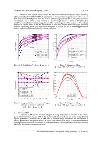 Study on transmission over Nakagami-m fading channel for multiple access scheme without ...