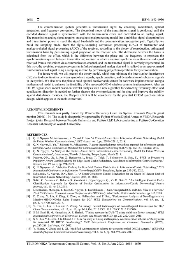 Ofdm Synchronization System Using Wavelet Transform For Symbol Rate Detection Pdf