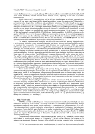 OFDM synchronization system using wavelet transform for symbol rate detection | PDF