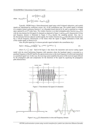 OFDM synchronization system using wavelet transform for symbol rate detection | PDF