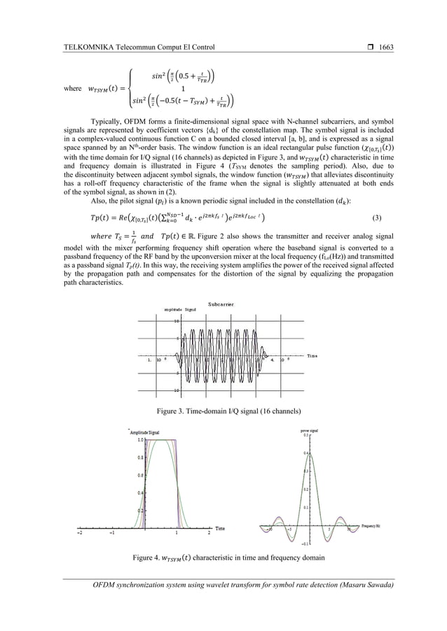 OFDM synchronization system using wavelet transform for symbol rate detection | PDF