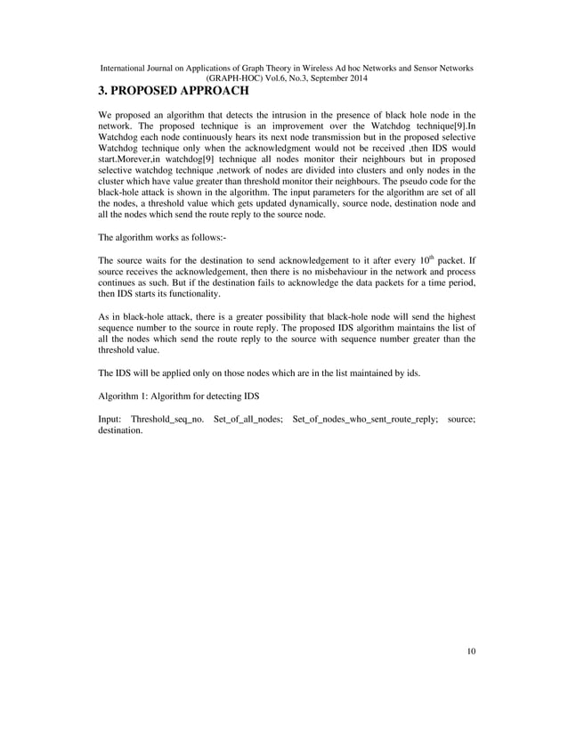 SELECTIVE WATCHDOG TECHNIQUE FOR INTRUSION DETECTION IN MOBILE AD-HOC NETWORK | PDF