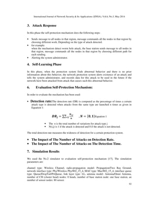 SELF-PROTECTION MECHANISM FOR WIRELESS SENSOR NETWORKS | PDF