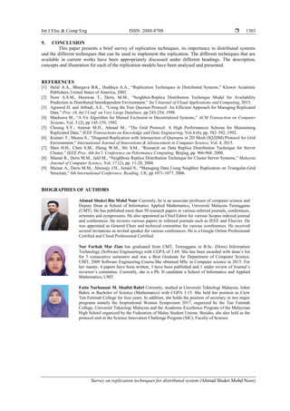 Survey on replication techniques for distributed system | PDF ...