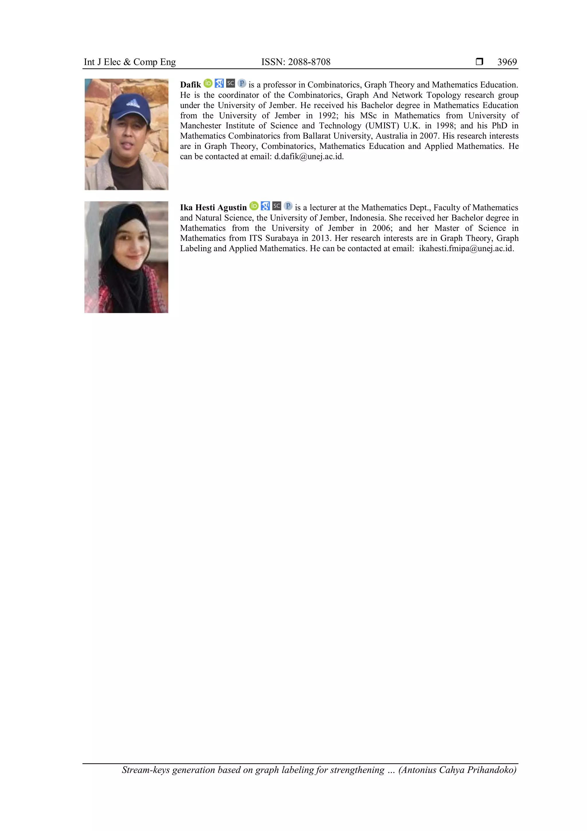 Stream-keys generation based on graph labeling for strengthening Vigenere encryption | PDF ...