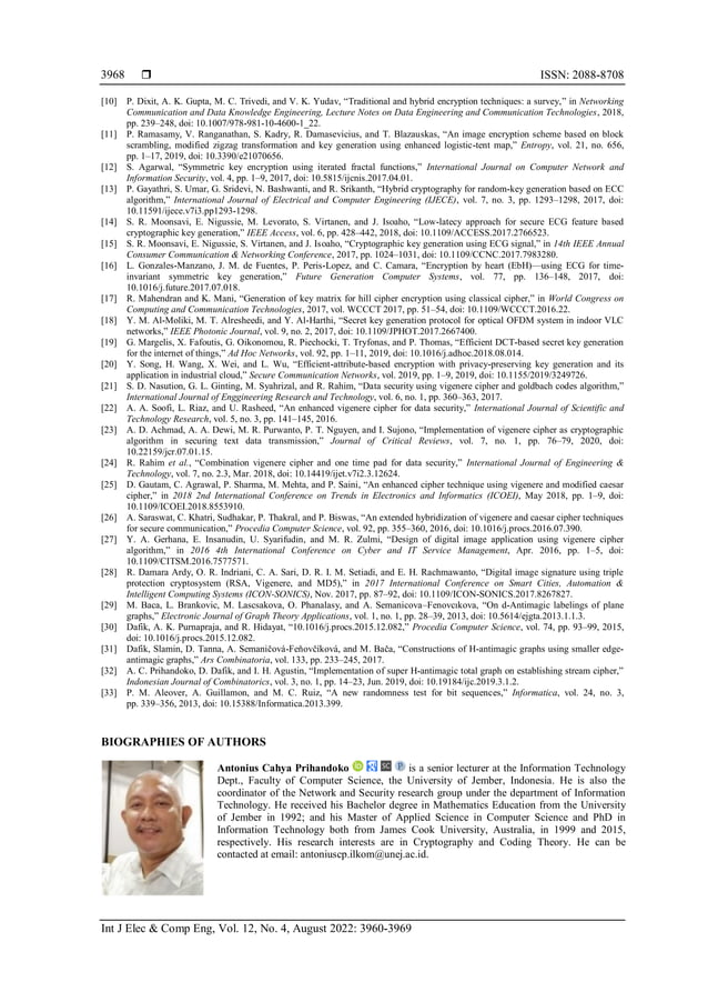 Stream-keys generation based on graph labeling for strengthening Vigenere encryption | PDF ...