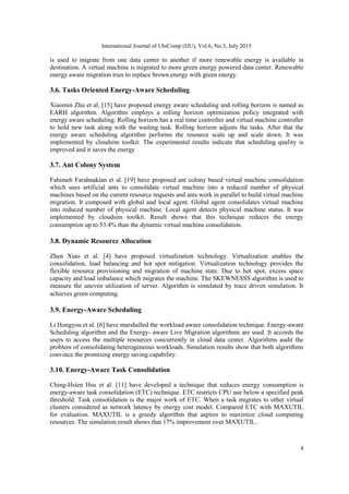 A SURVEY: TO HARNESS AN EFFICIENT ENERGY IN CLOUD COMPUTING | PDF