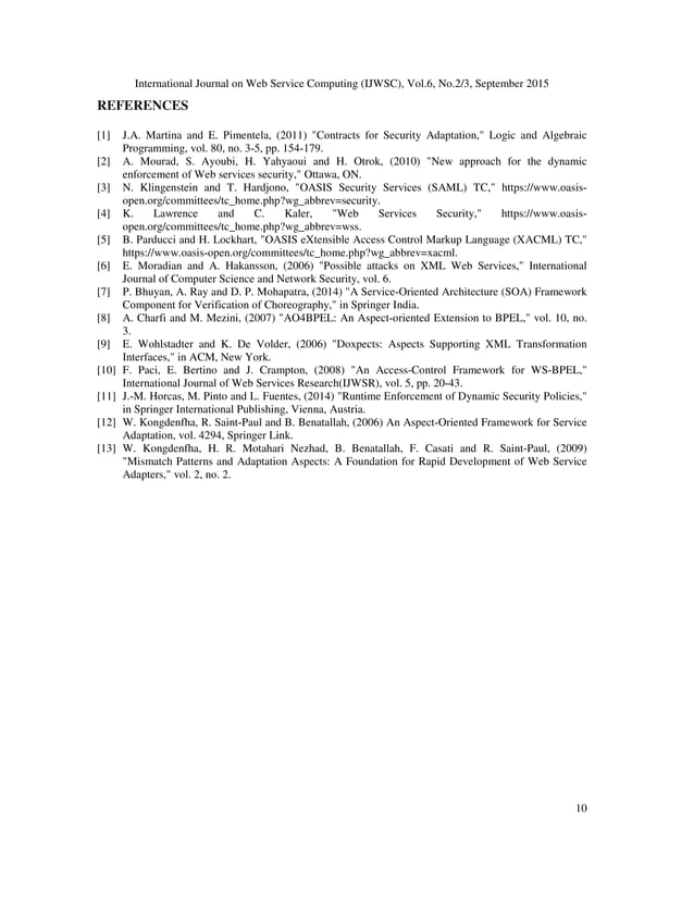 ASPECTUAL PATTERNS FOR WEB SERVICES ADAPTATION | PDF