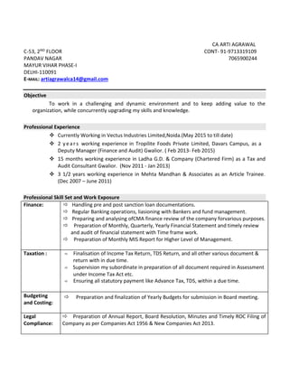 Arti-CV -updated | PDF