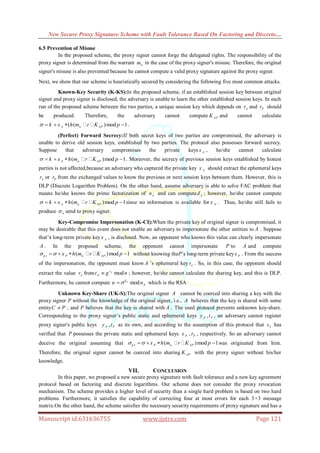 New Secure Proxy Signature Scheme with Fault Tolerance Based On Factoring and Discrete Logarithm ...