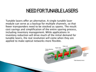 tunable laser is a laser that can change its wavelength | PPT