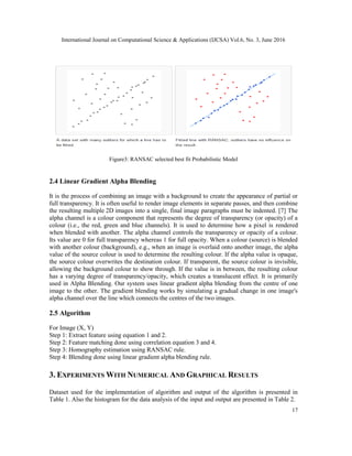 AUTOMATED IMAGE MOSAICING SYSTEM WITH ANALYSIS OVER VARIOUS IMAGE NOISE | PDF