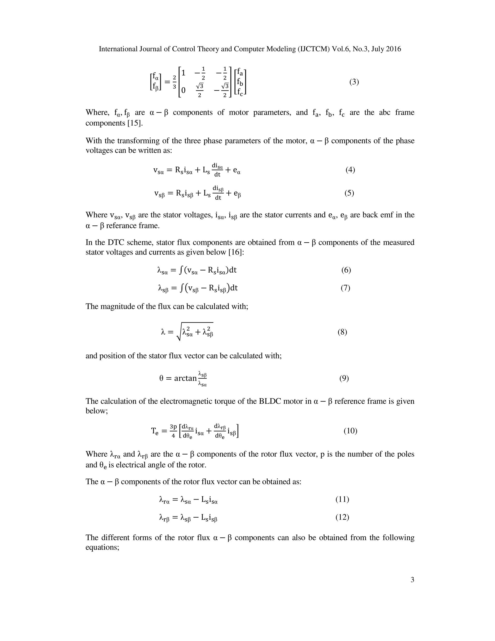 MODIFIED DIRECT TORQUE CONTROL FOR BLDC MOTOR DRIVES | PDF