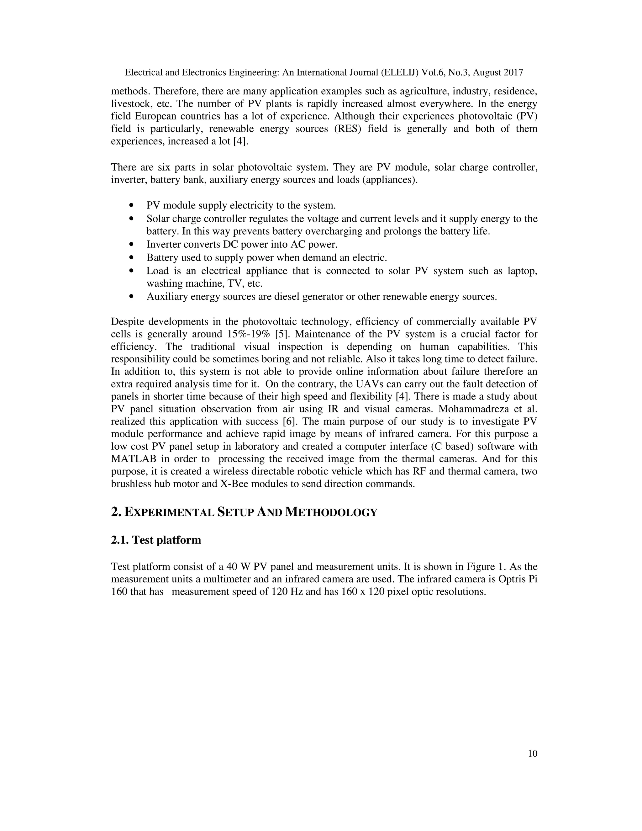 Thermal Fault Detection System For Pv Solar Modules Pdf
