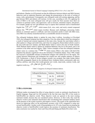 USING OBJECTIVE WORDS IN THE REVIEWS TO IMPROVE THE COLLOQUIAL ARABIC SENTIMENT ANALYSIS | PDF