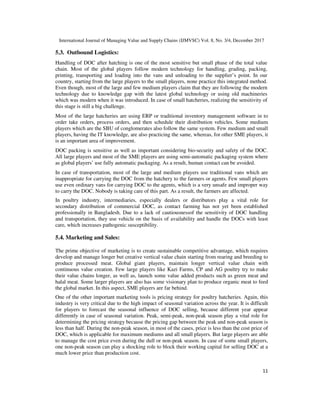 VALUE CHAIN OF POULTRY HATCHERIES IN BANGLADESH: A COMPARATIVE STUDY OF ...