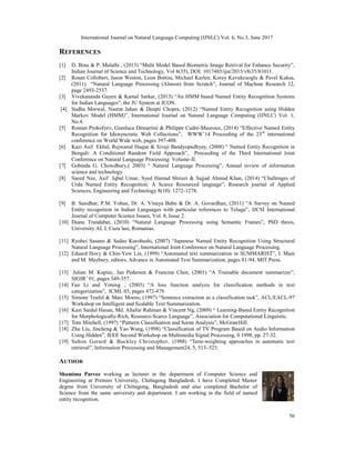 NAMED ENTITY RECOGNITION FROM BENGALI NEWSPAPER DATA | PDF