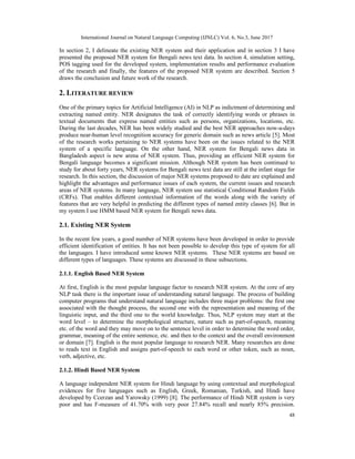 NAMED ENTITY RECOGNITION FROM BENGALI NEWSPAPER DATA | PDF