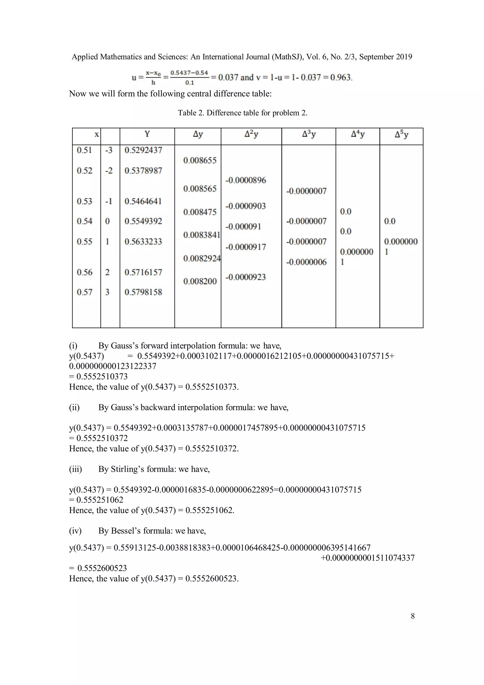 A NEW METHOD OF CENTRAL DIFFERENCE INTERPOLATION | PDF