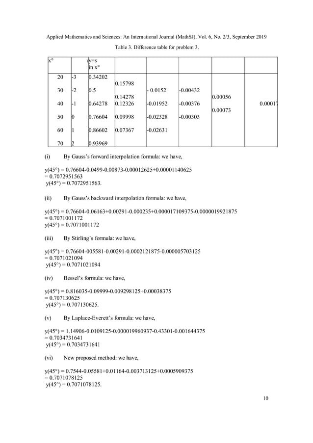 A NEW METHOD OF CENTRAL DIFFERENCE INTERPOLATION | PDF