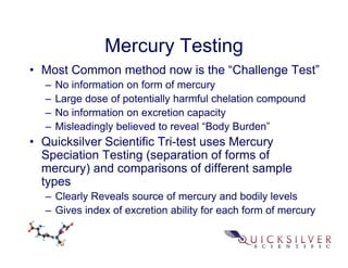 Quicksilver Scientific Clinical Mercury Testing [Compatibility Mode] | PPT