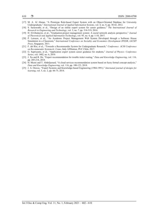 Design an expert system for students graduation projects in Iraq ...