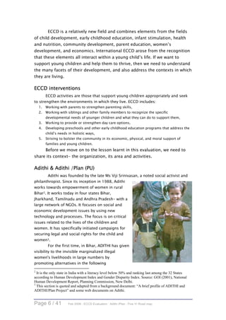 ECCD Evaluation | PDF