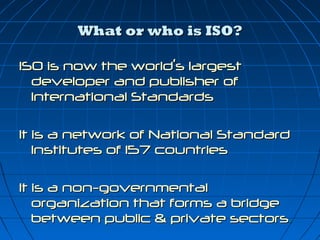 ISO Presentation | PPT