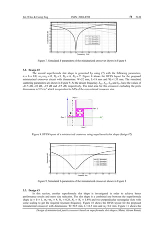 Design of miniaturized patch crossover based on superformula slot ...