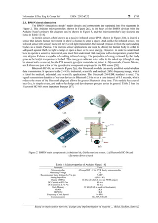 Based on mesh sensor network: design and implementation of security ...