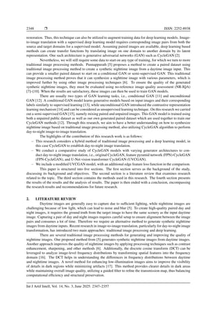 CycleGAN for day-to-night image translation: a comparative study | PDF