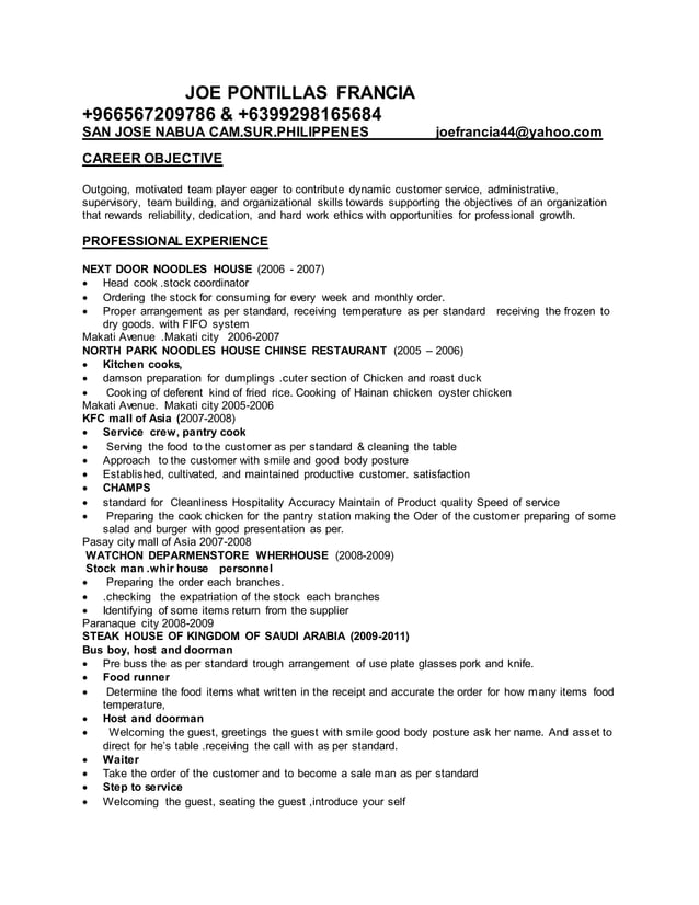 JOE PONTILLAS FRANCIA | PDF