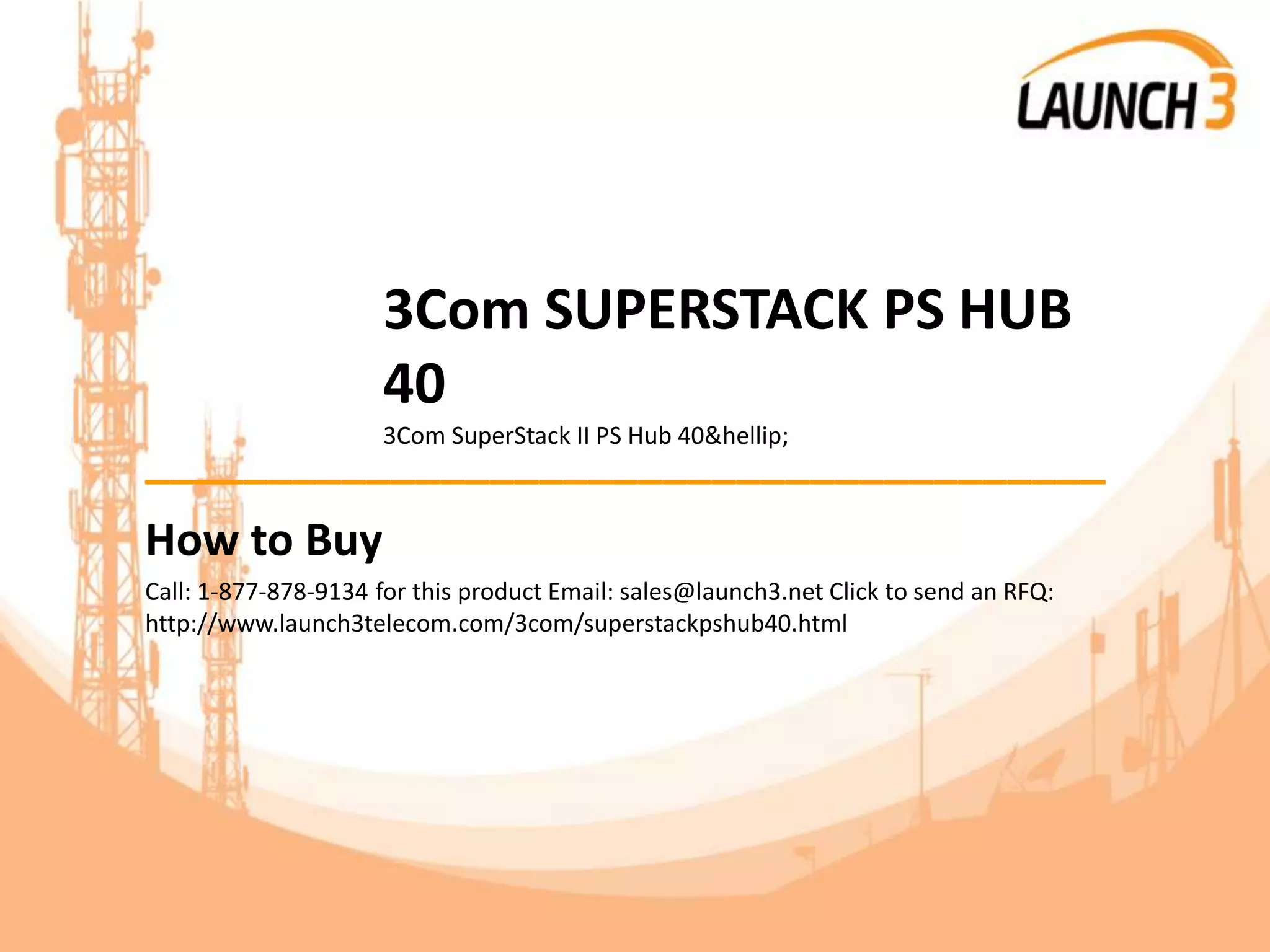3Com SUPERSTACK PS HUB 40 | PPT