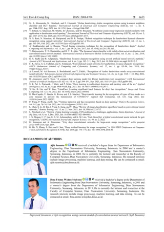 Improved Javanese script recognition using custom model of convolution neural network | PDF