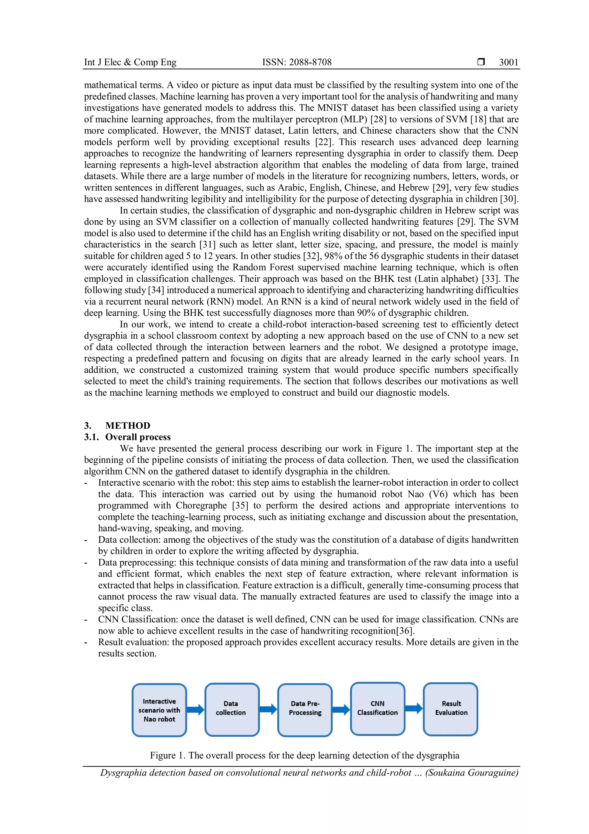 Dysgraphia detection based on convolutional neural networks and child-robot interaction | PDF