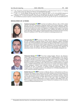 Dysgraphia detection based on convolutional neural networks and child-robot interaction | PDF