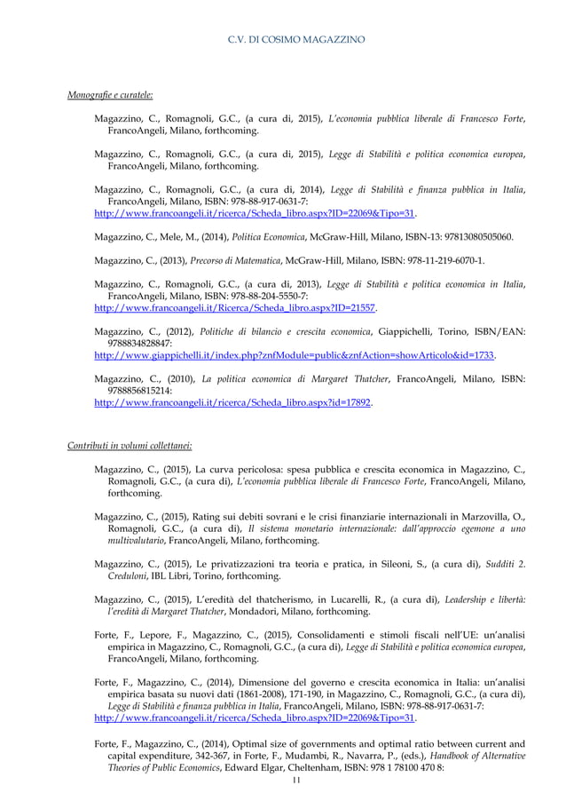 C.V. COSIMO MAGAZZINO_Pubblico | PDF