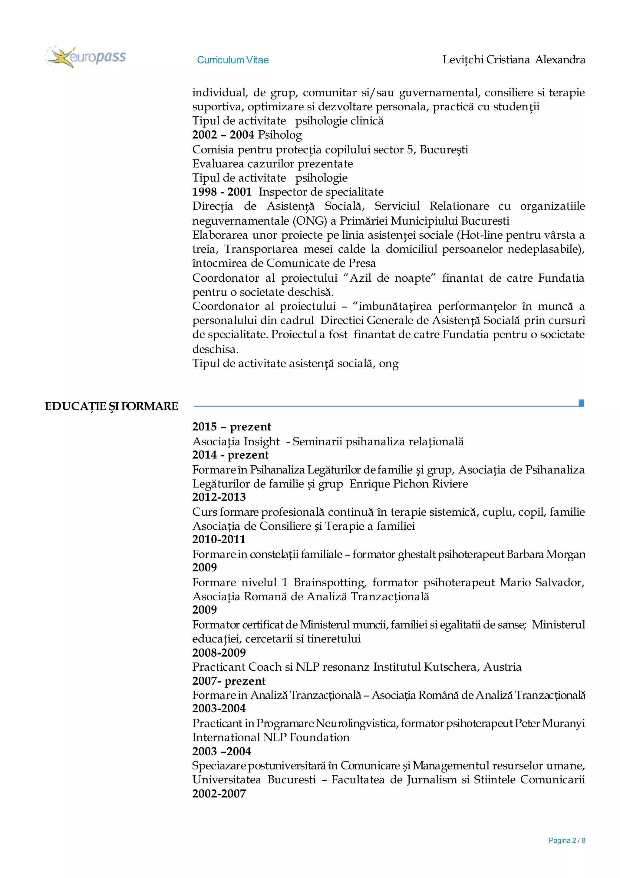 CV Europass | DOCX