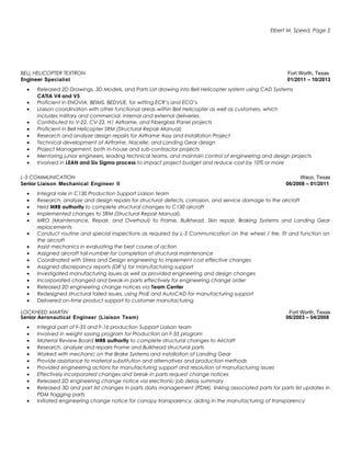ELBERT SPEED Liaison Resume 3 | DOC