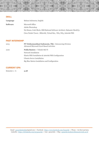 [Resume] Gunariah Sholeha | PDF