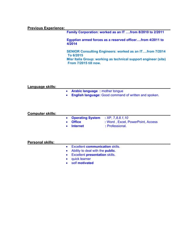 Mostafa CV | PDF | Programming Languages | Computing