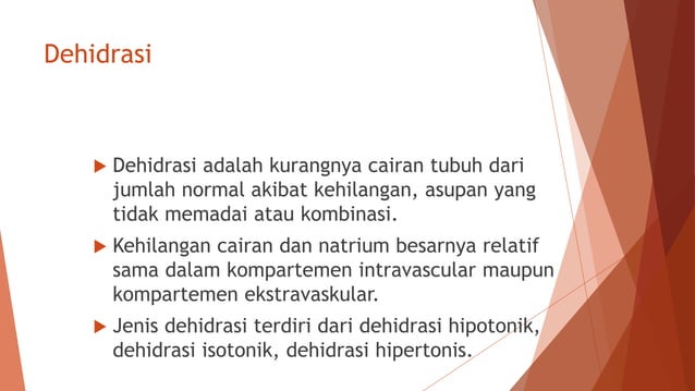 terapi cairan pada tatalaksana dehidrasi dan syok hipovolemik serta ...