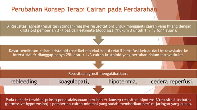 terapi cairan pada tatalaksana dehidrasi dan syok hipovolemik serta ...